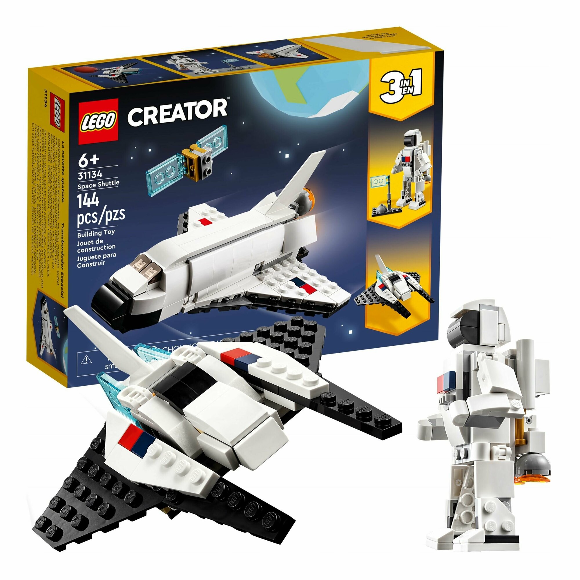 Конструктор LEGO Creator 31134 (N) Космический шаттл, белый, 144 дет.