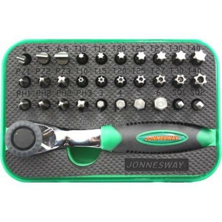 Набор головок (бит с трещоткой мини 1/4 DR JONNESWAY, 60 зубцов 40 предм.(RD02040S) JONNESWAY RD02040S