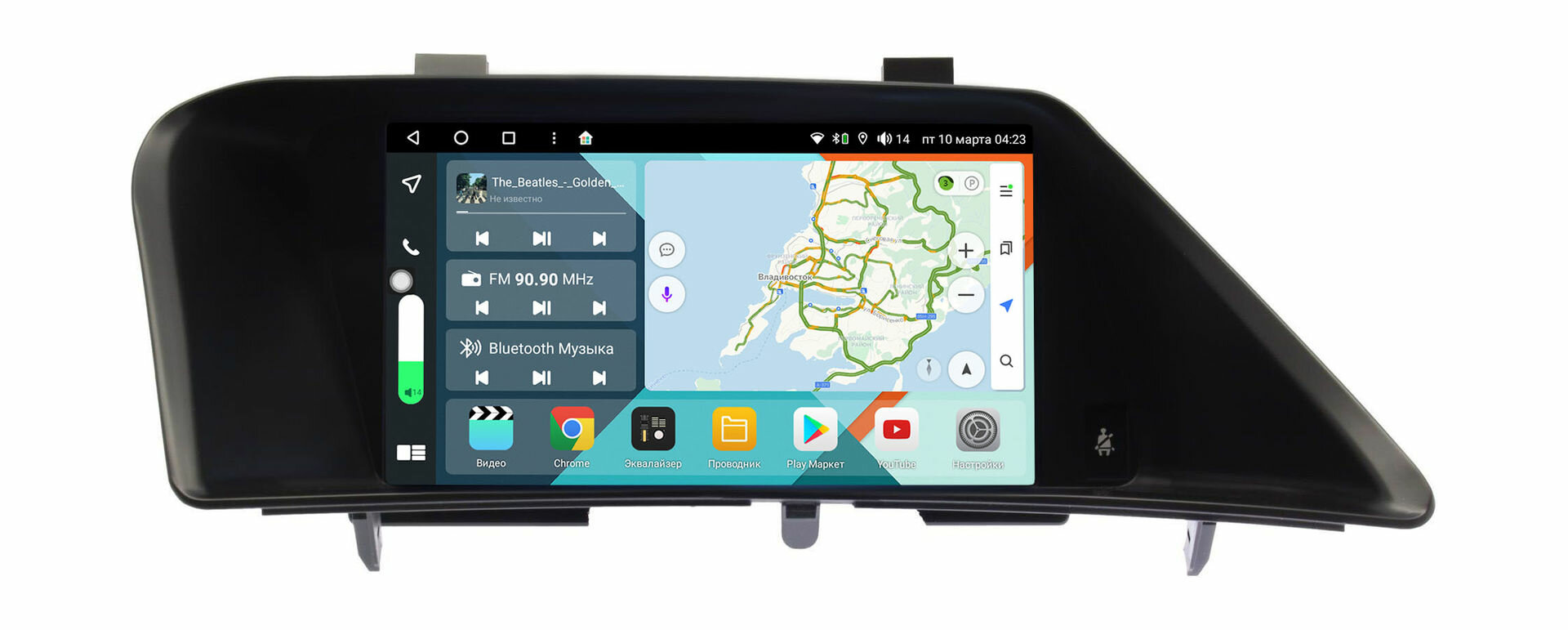 Магнитола Lexus RX270, RX350 2009 - 2014 для авто без джойстика 9 дюймов, 4/64GB, 8 ядер, DSP, 4G, Android 10 / Wide Media