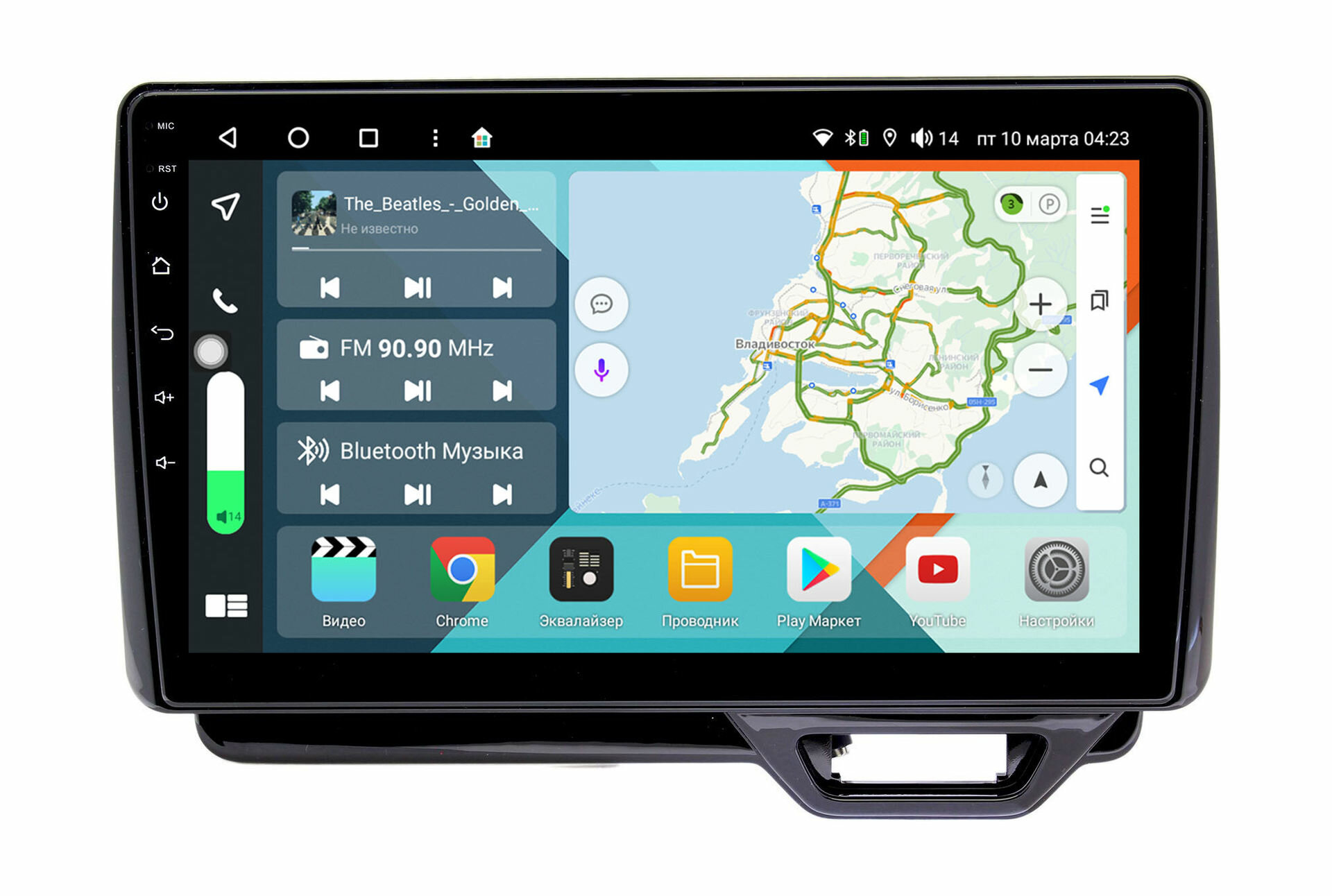 Магнитола Honda N-BOX 2017+, N-WGN 2019+, N-ONE 2020+ для авто без 360 9 дюймов, 4/64GB, 8 ядер, DSP, 4G, Android 10 / Wide Media