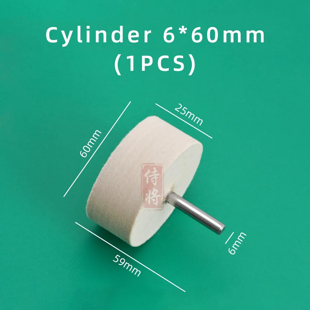 6 мм хвостовик, шерстяной фетр, полировальный круг, шлифовальная головка, фетровая щетка для 6-60mm