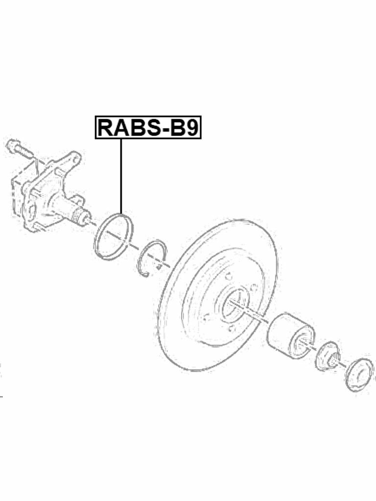 Кольцо abs PEUGEOT, CITROEN RABS-B9 FEBEST.