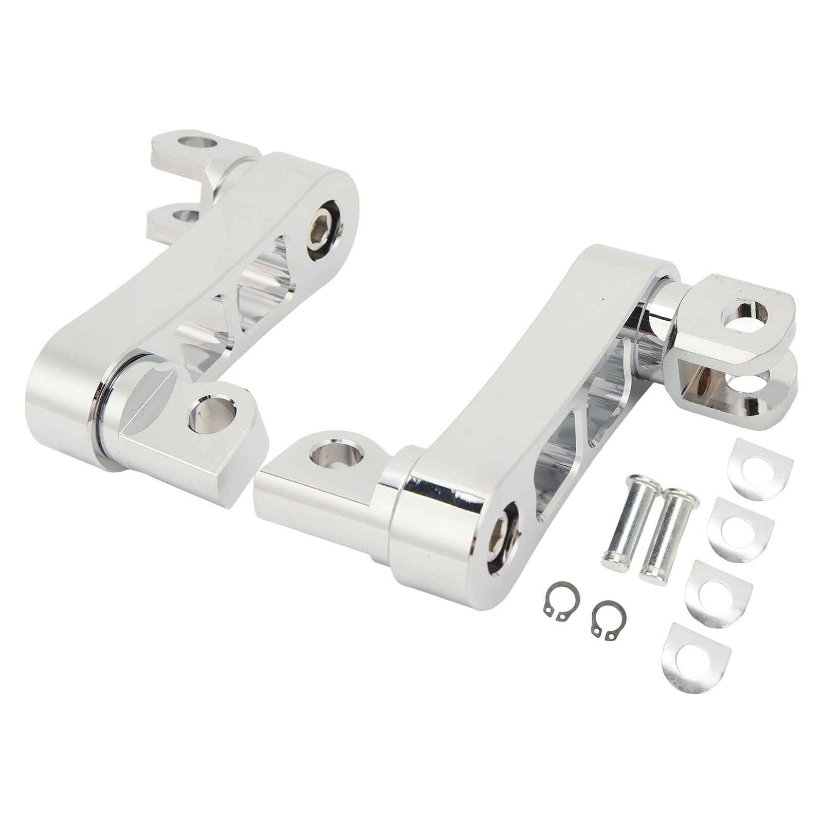 Кронштейн для подножек мотоцикла, регулируемый на 360°, прочный, с гальваническим покрытием.