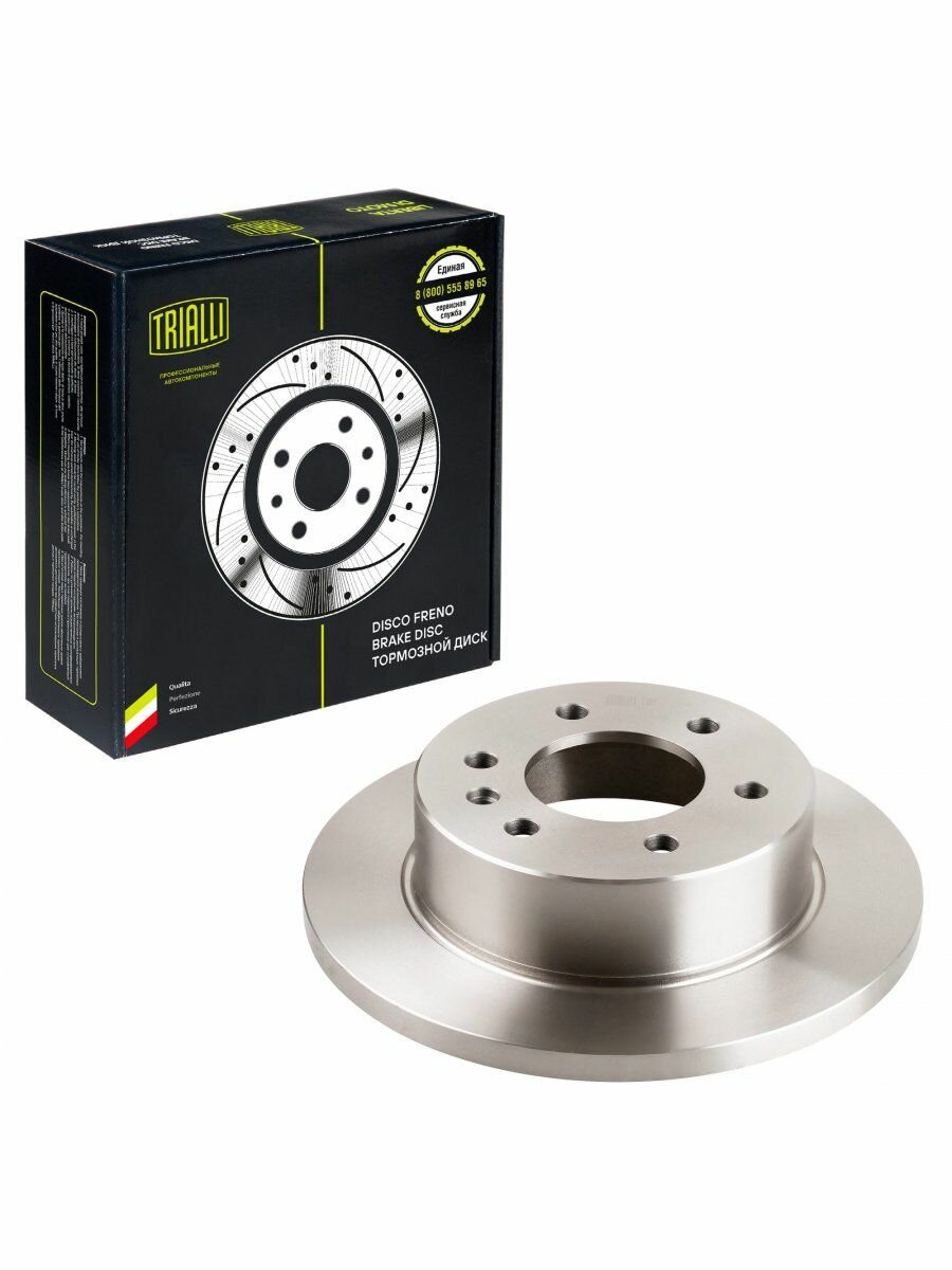 Диск тормозной задний для а/м Mercedes Sprinter (06-), VW Crafter (06-), Trialli DF 155104
