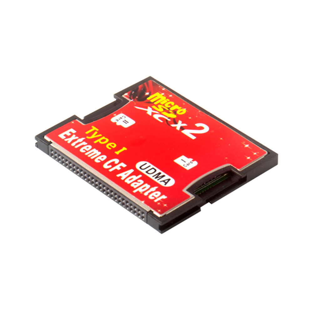 Двойная карта-адаптер TF-CF Двойной конвертер SD-CF с поддержкой SDXC, крышка высокоскоростной карты памяти емкостью 2 ТБ