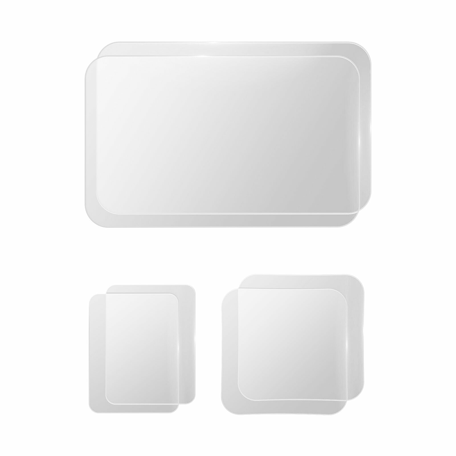 6шт Защитные Стекла для Камеры Из Твердого Стекла 2* Линзовые Защитники + 2* Передние Защитные Стекла + 2* Задние Защитные Стекла с Набором Для Чистки Совместимые Прозрачный Материал Переднее Стекло 66.5*40.5*0.5мм Заднее Стекло 20.5*27*0.5мм Линза