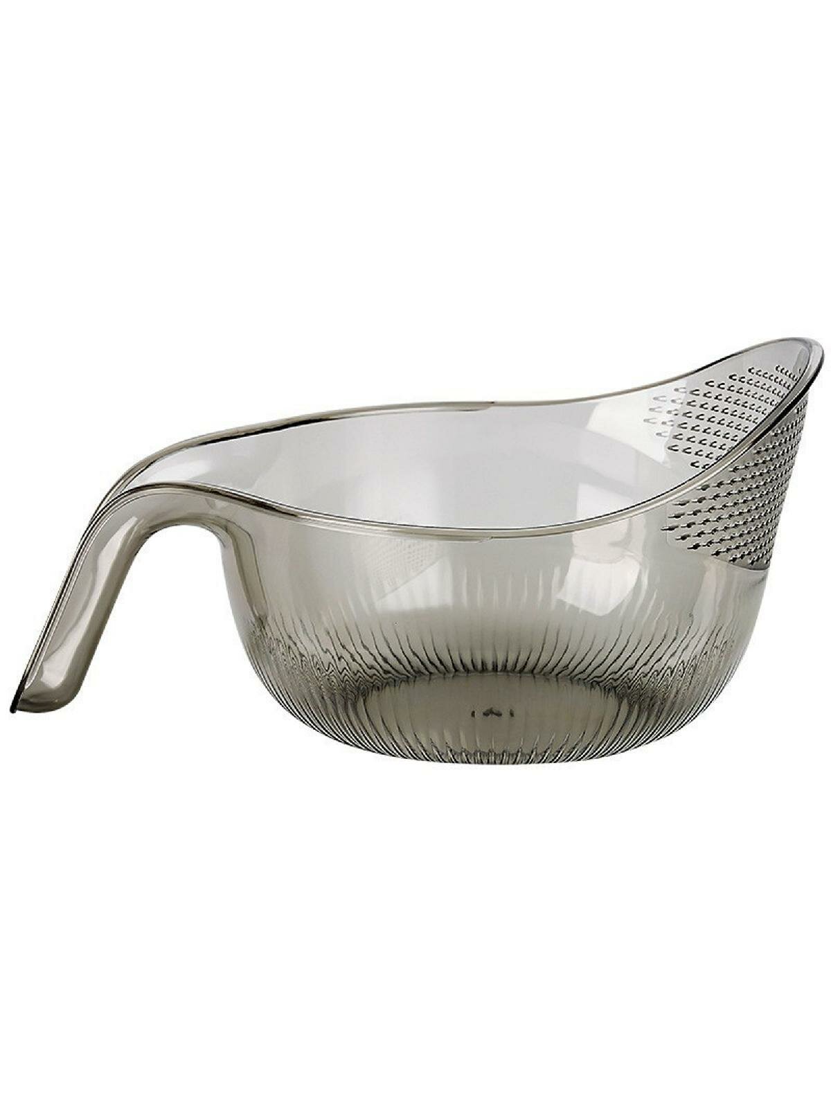 Функциональный дуршлаг для промывки риса, эффективная чаша для слива, практичная корзина для мойки, материал ПЭТ, подходит для промывки риса