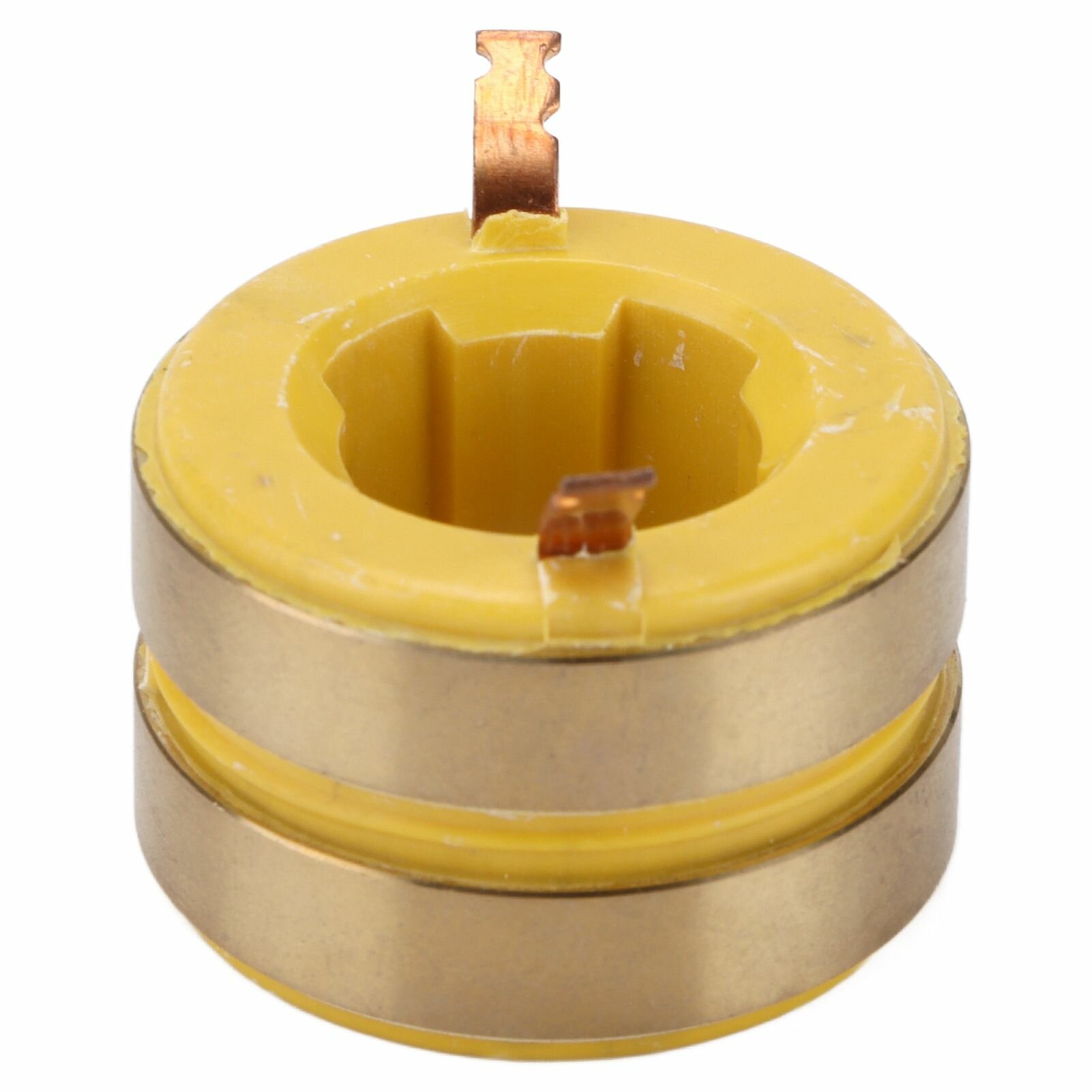 Скользящее кольцо латунный проводящий коллектор, 2-ходовой, внутренний диаметр 22 мм, внешний диаметр 38 мм для бензинового генератора 168F