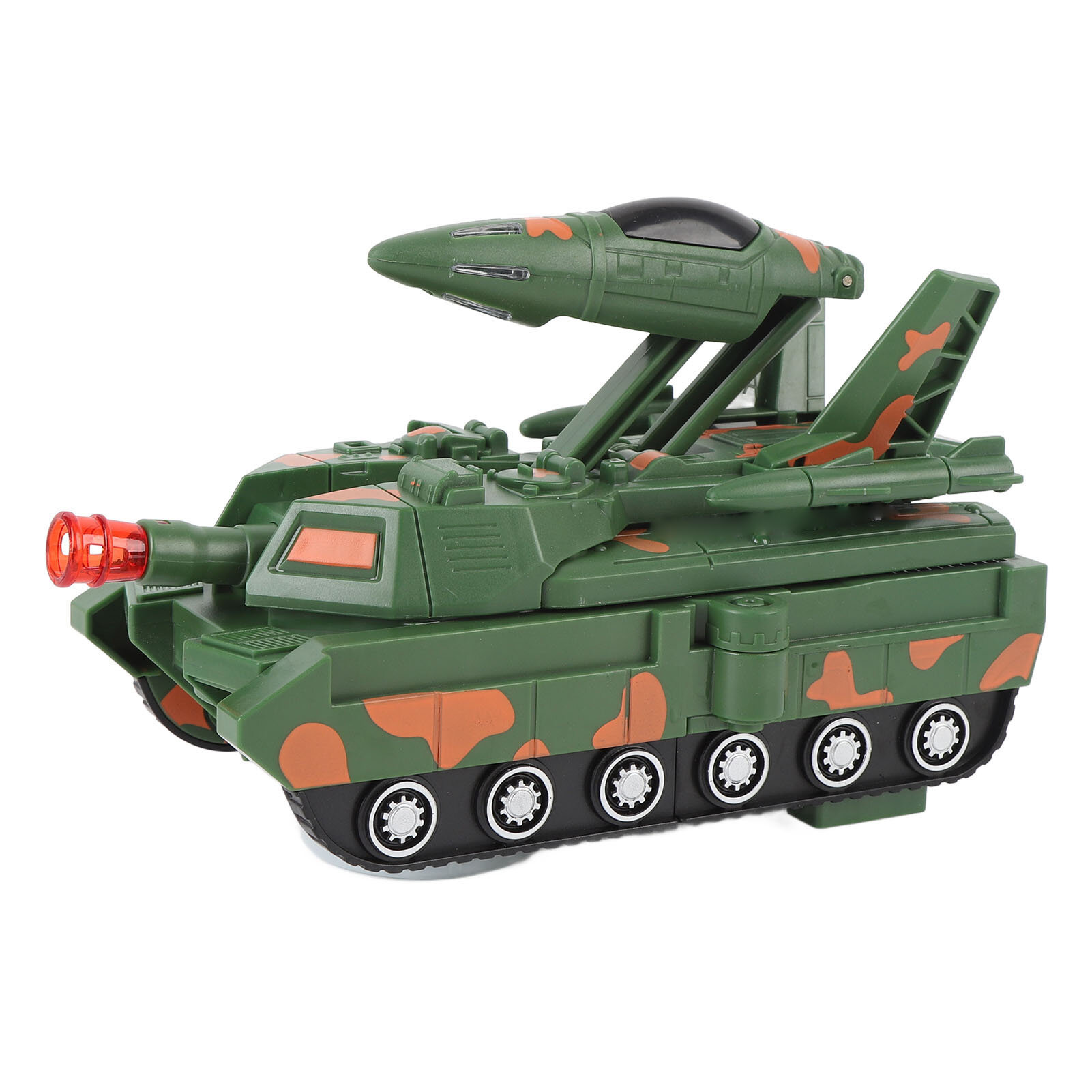 Электрический истребитель-танк, трансформирующийся в самолет, с универсальными фарами и музыкой, детская игрушечная машинка для детей.