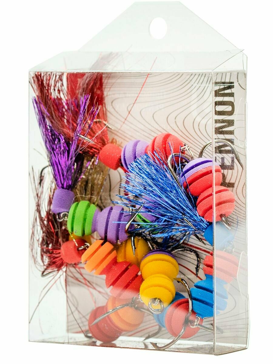 Приманки джиговая LUCKY JOHN PENNON ROLLERWORM MIX3 5шт.