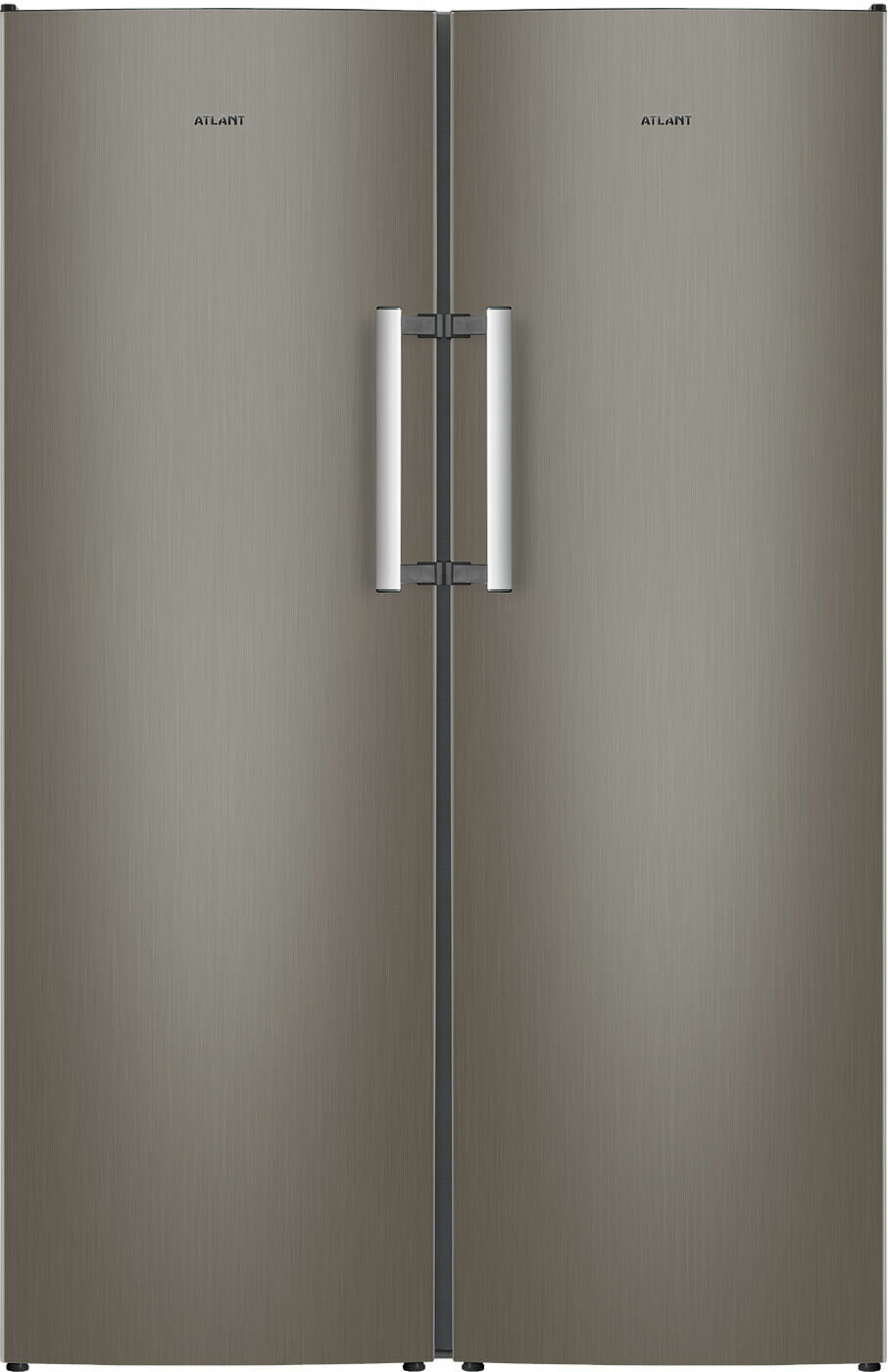 Холодильник Side-by-Side-190 Atlant бронзовый комбинация из Х-1602-190 и М-7606-192-N, Зона свежести, NoFrost