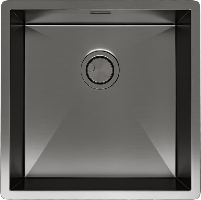 Мойка кухонная Reflexion Como RX2044BL оружейная сталь