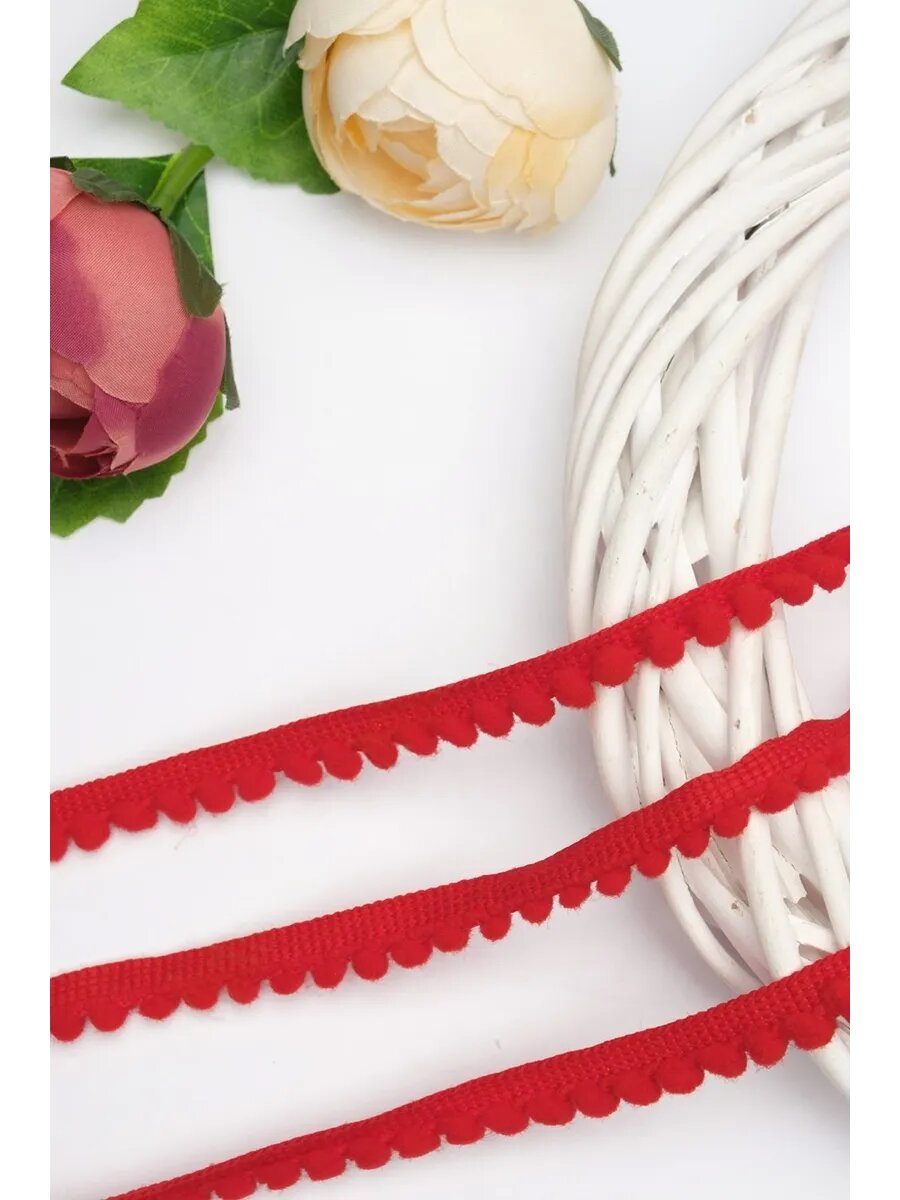 Тесьма с маленькими помпонами (3 метра)