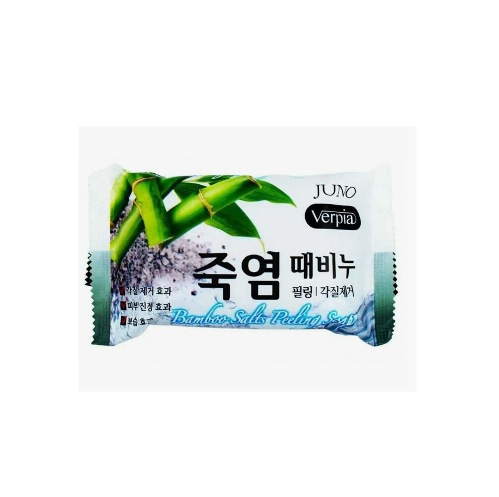 Мыло туалетное пилинг Juno 150г с бамбуковой солью