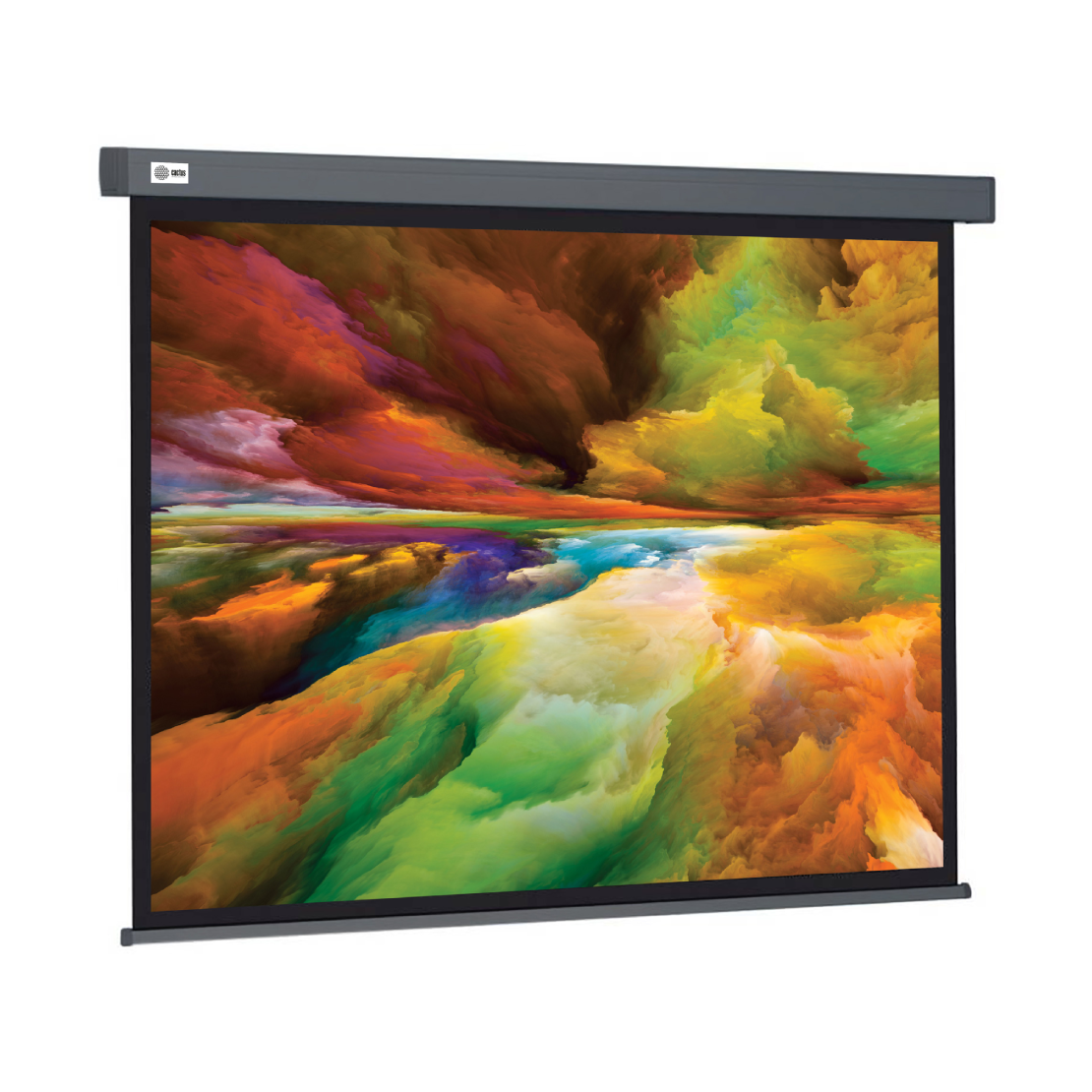 Экран для проектора Cactus 152x203см Wallscreen CS-PSW-152X203-SG 100", рулонный, 203 x 152 см, 4:3/16:9, матовый серый