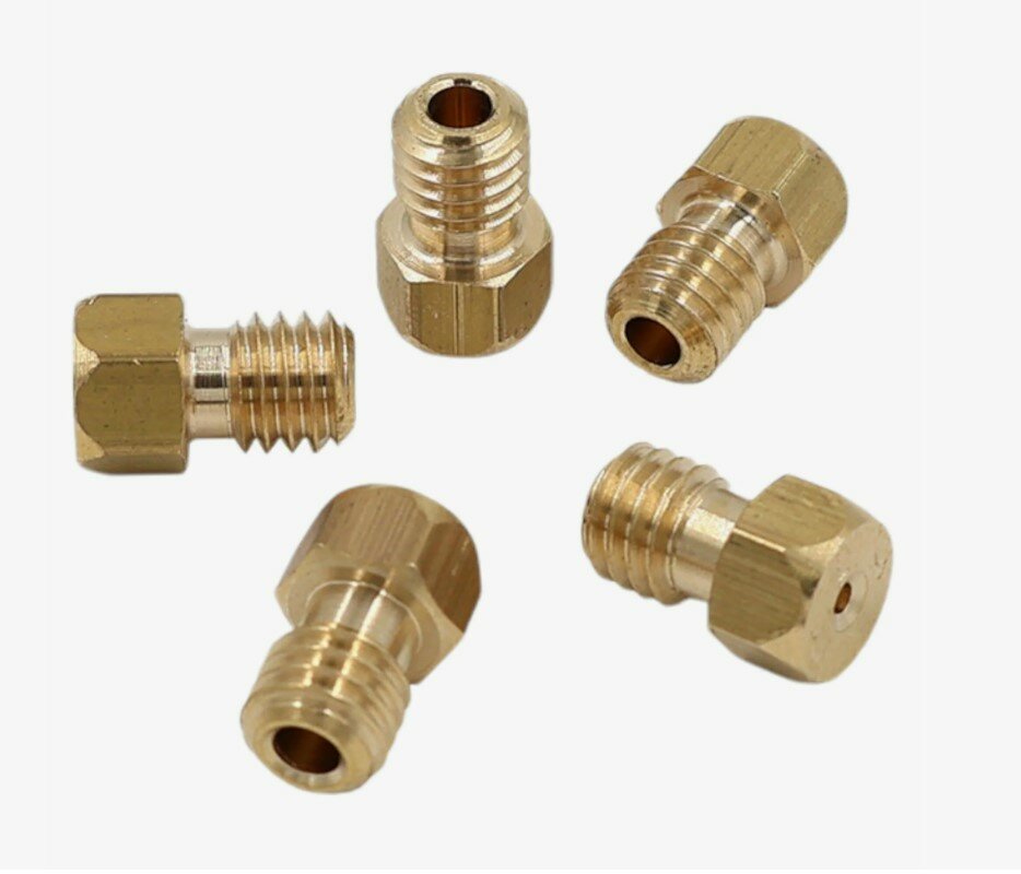 Комплект жиклеров М6*0,75 газовой плиты Гефест Sabaf, Somipress природный газ