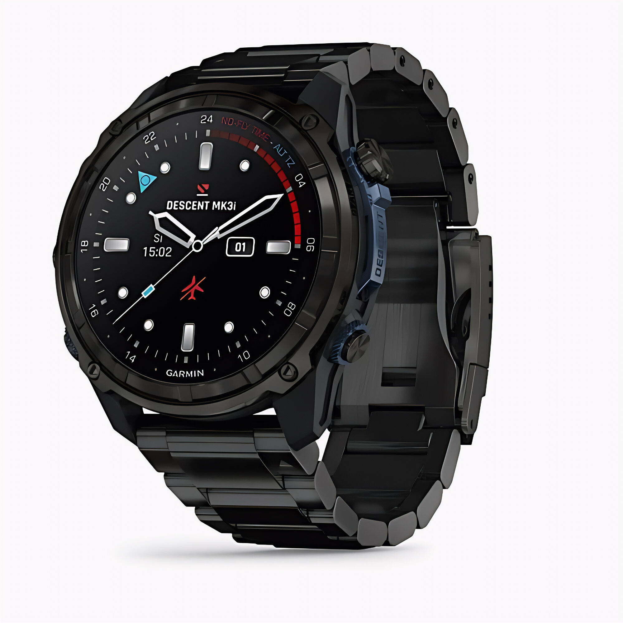 Смарт-часы Garmin Descent MK3i - 51 мм карбоново-серые DLC титановые с DLC титановым ремешком (010-02752-14)