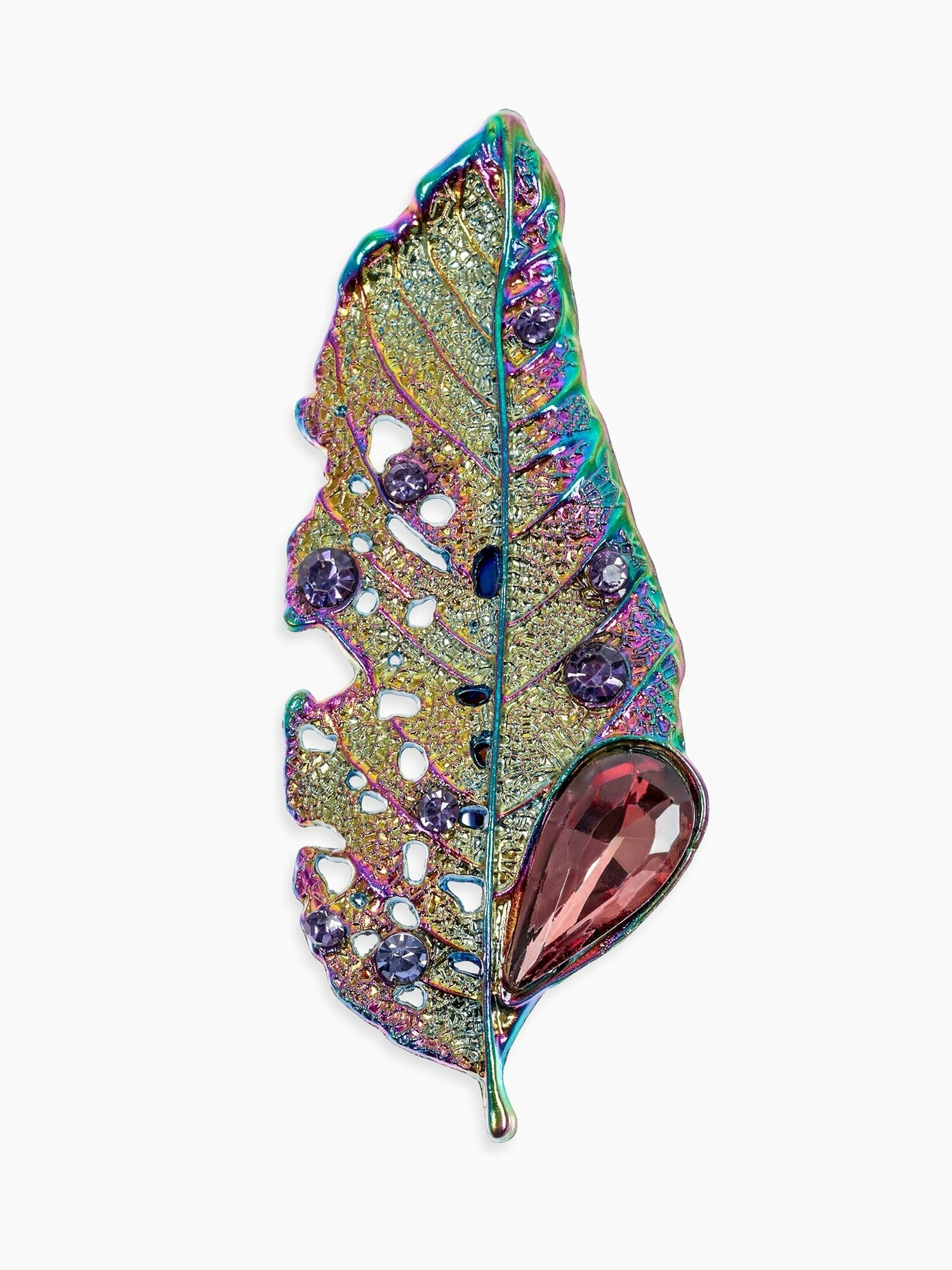 Брошь, стекло, стразы