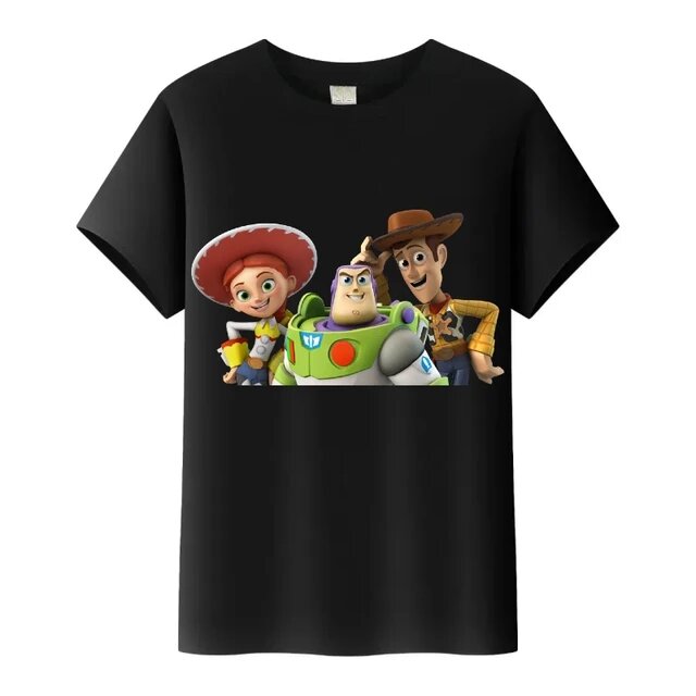 Милая детская футболка с рисунком из мультфильма «История игрушек» от Disney, женская футболка с коротким рукавом, мужская футболка, семейная футболка для девочек, женская футболка.