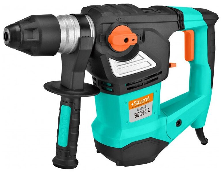 Перфоратор STURM RH2518 Потребляемая мощность - 1,85 кВт Регулировка оборотов - Есть Тип инструмента - Сетевой