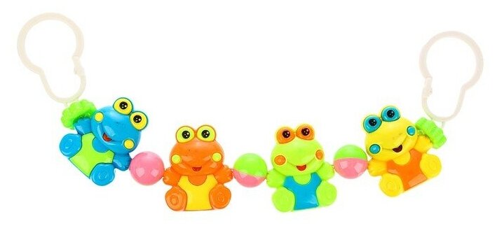 Растяжка на коляску/кроватку Лягушата , 4 игрушки, р-р 50-80
