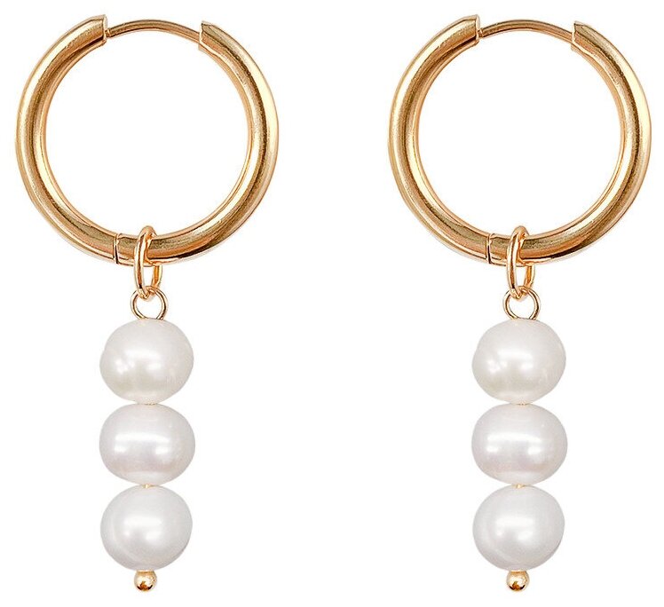 Серьги с подвесками, конго, жемчуг пресноводный, жемчуг пресноводный культивированный, жемчуг культивированный