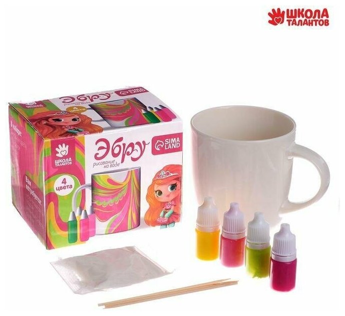 Рисование на воде: эбру Создай свою кружку