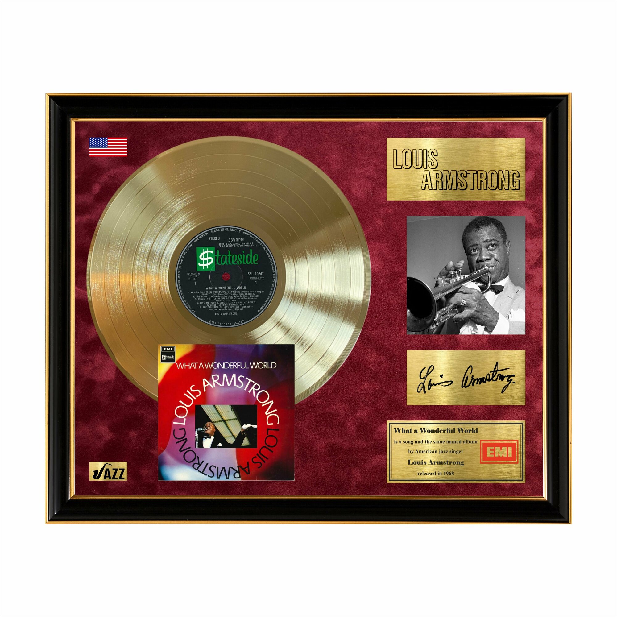 Подарочная картина Louis Armstrong What A Wonderful World