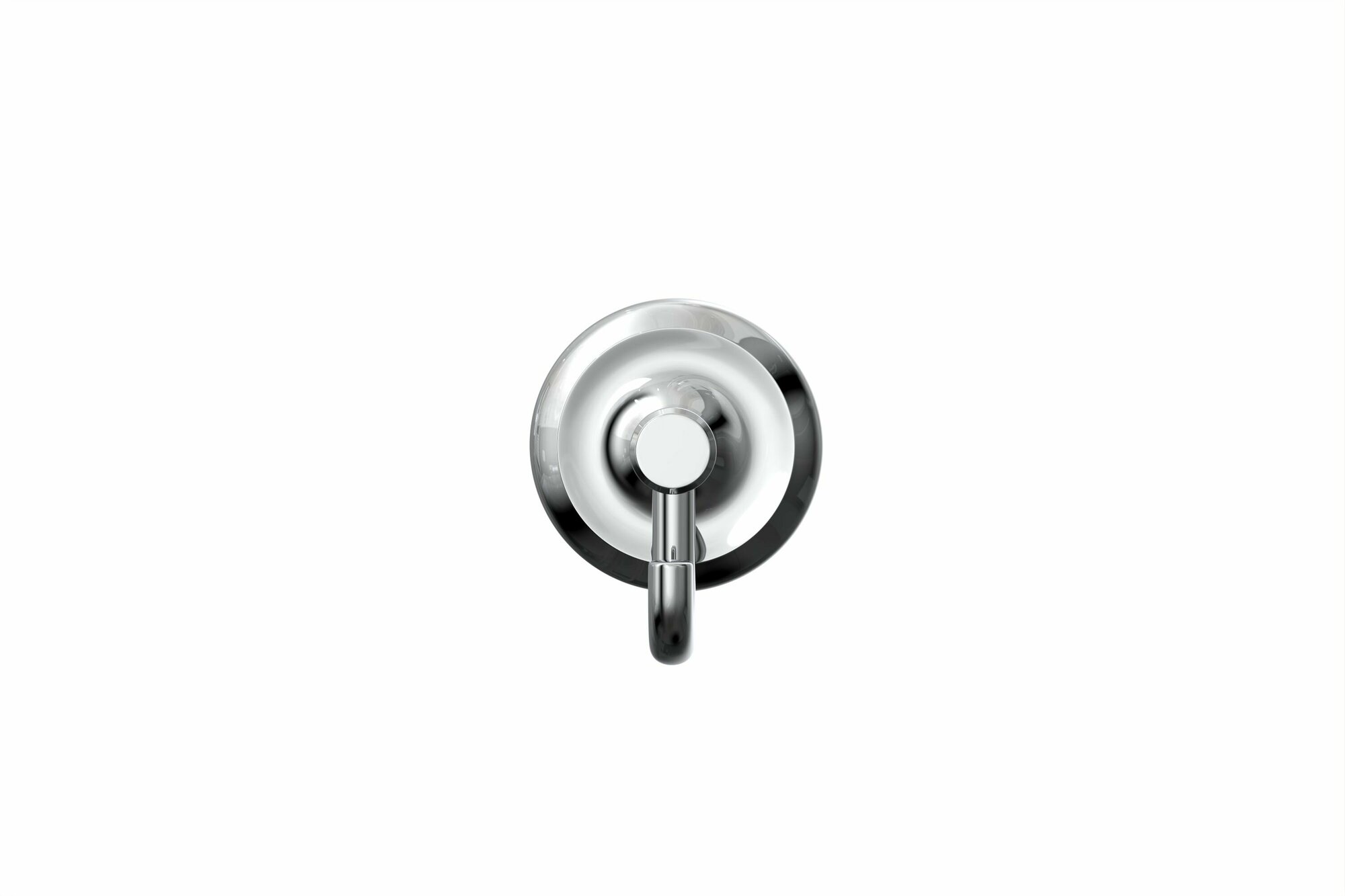 Крючок FORA "DROP", одинарный, нержавеющая сталь, серебристый, монтажный комплект — фото 1