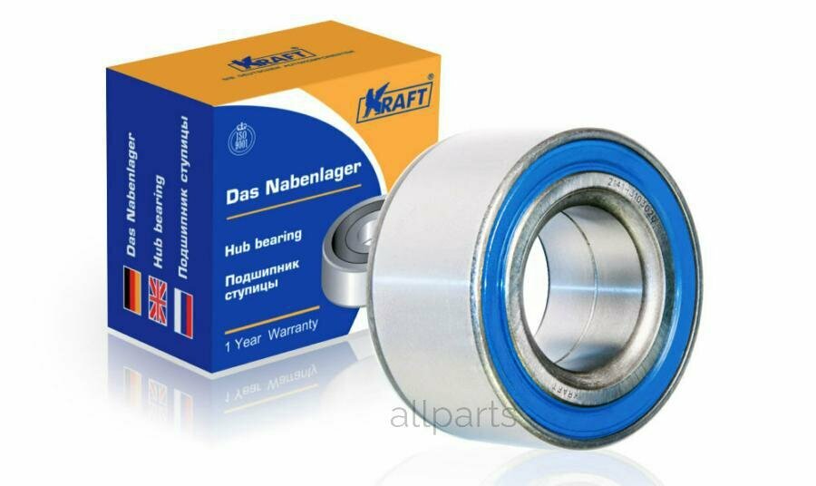 KRAFT KT100507 Подшипник ступицы переднего колеса Renault Logan (без ABS)/АЗЛК 2141 KRAFT KT100507