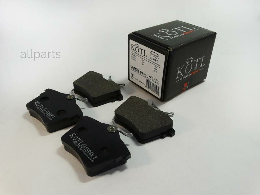 KOTL 1596KT Колодки тормозные дисковые задние к-т CITROEN C5 08-/PEUGEOT 407 04-/607 00-