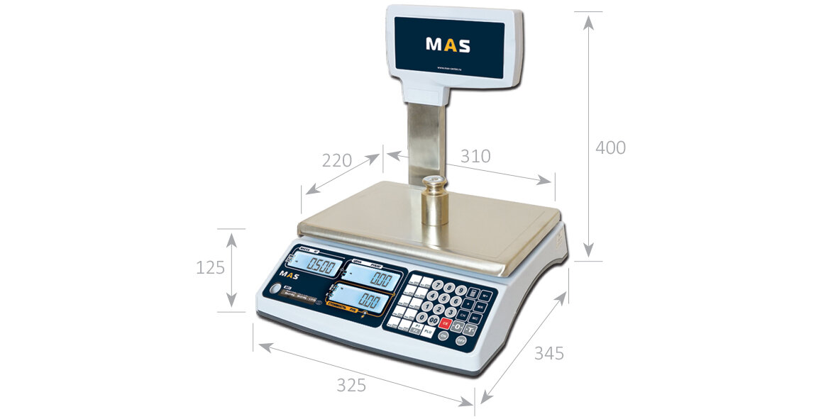 Торговые весы MASter MR1-6P — фото 1