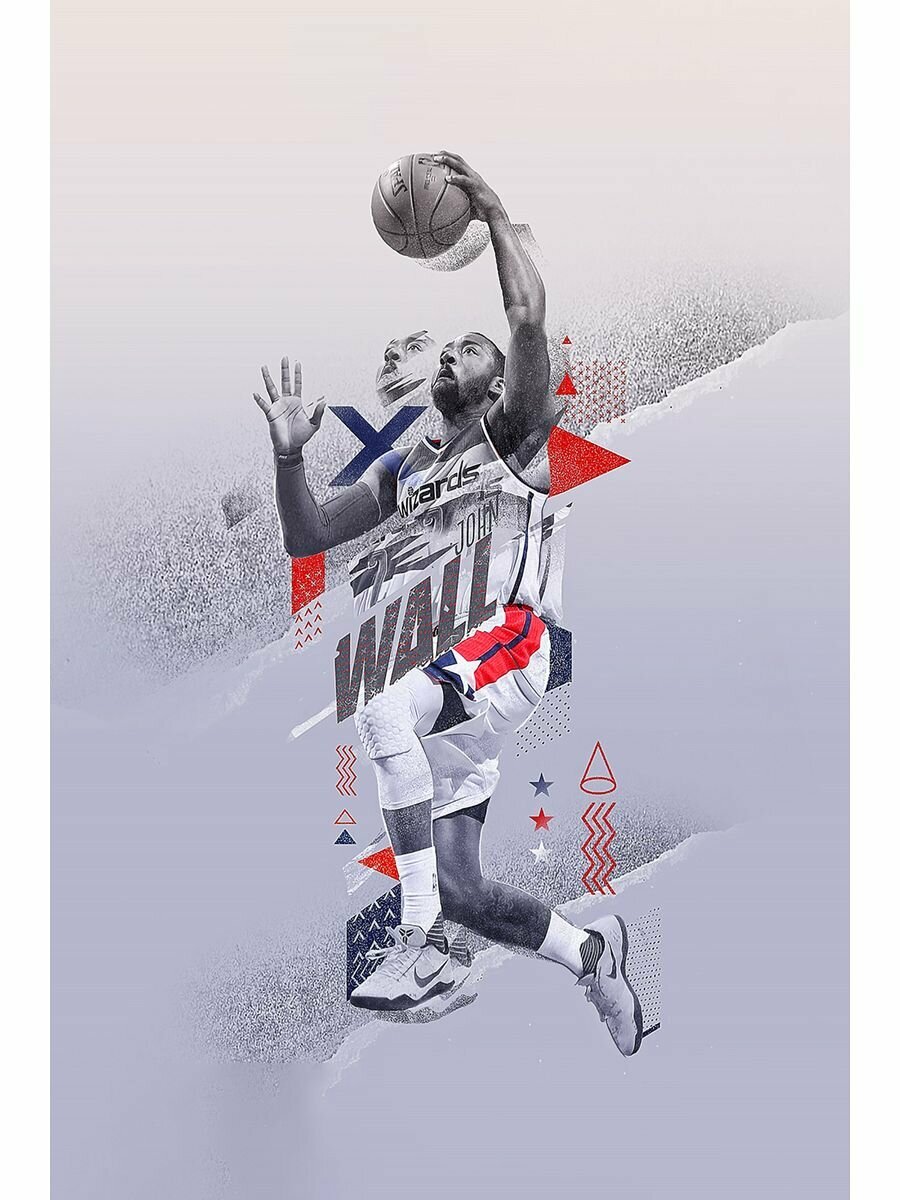 Постер "NBA Players Art. Джон Уолл"