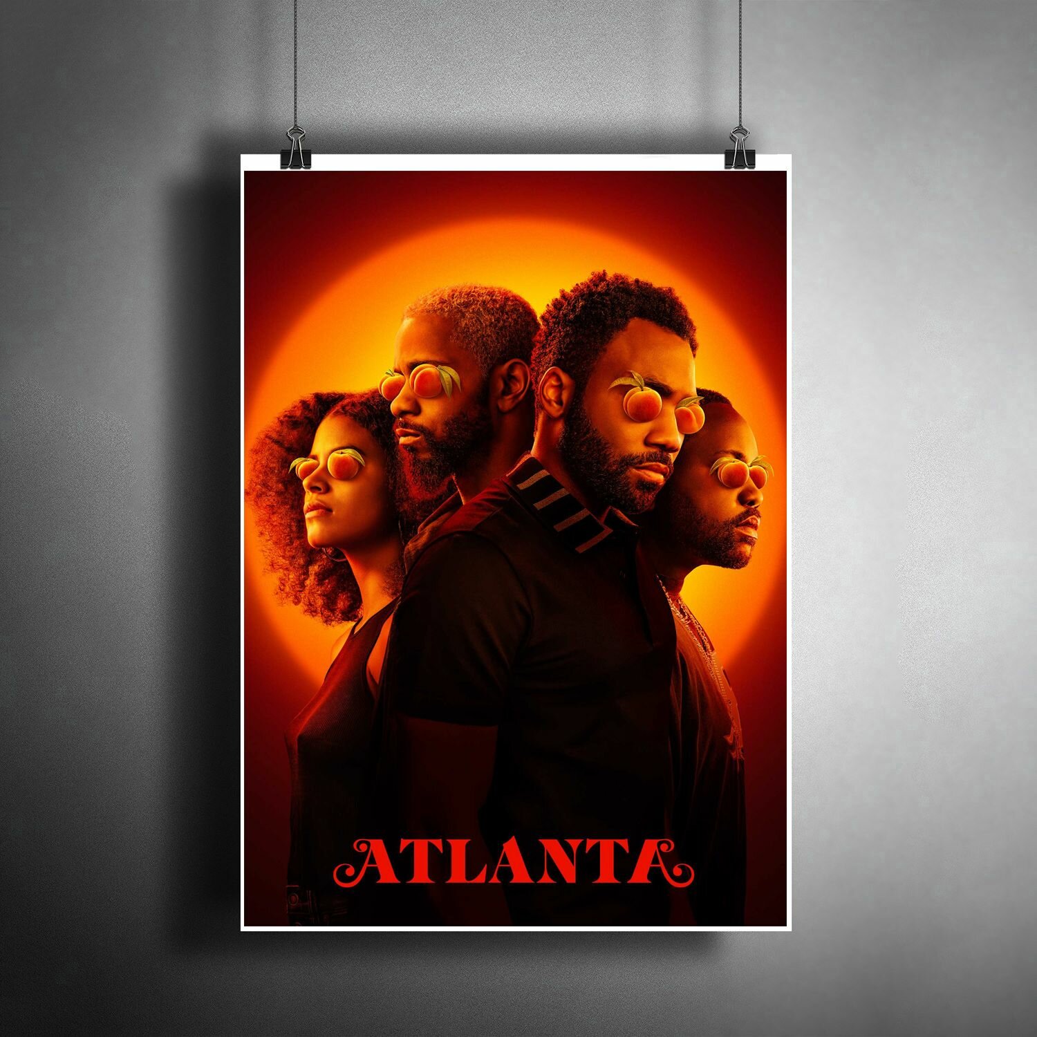 Постер плакат для интерьера "Сериал Атланта" / Декор дома, офиса, комнаты, квартиры, детской A3 (297 x 420 мм)