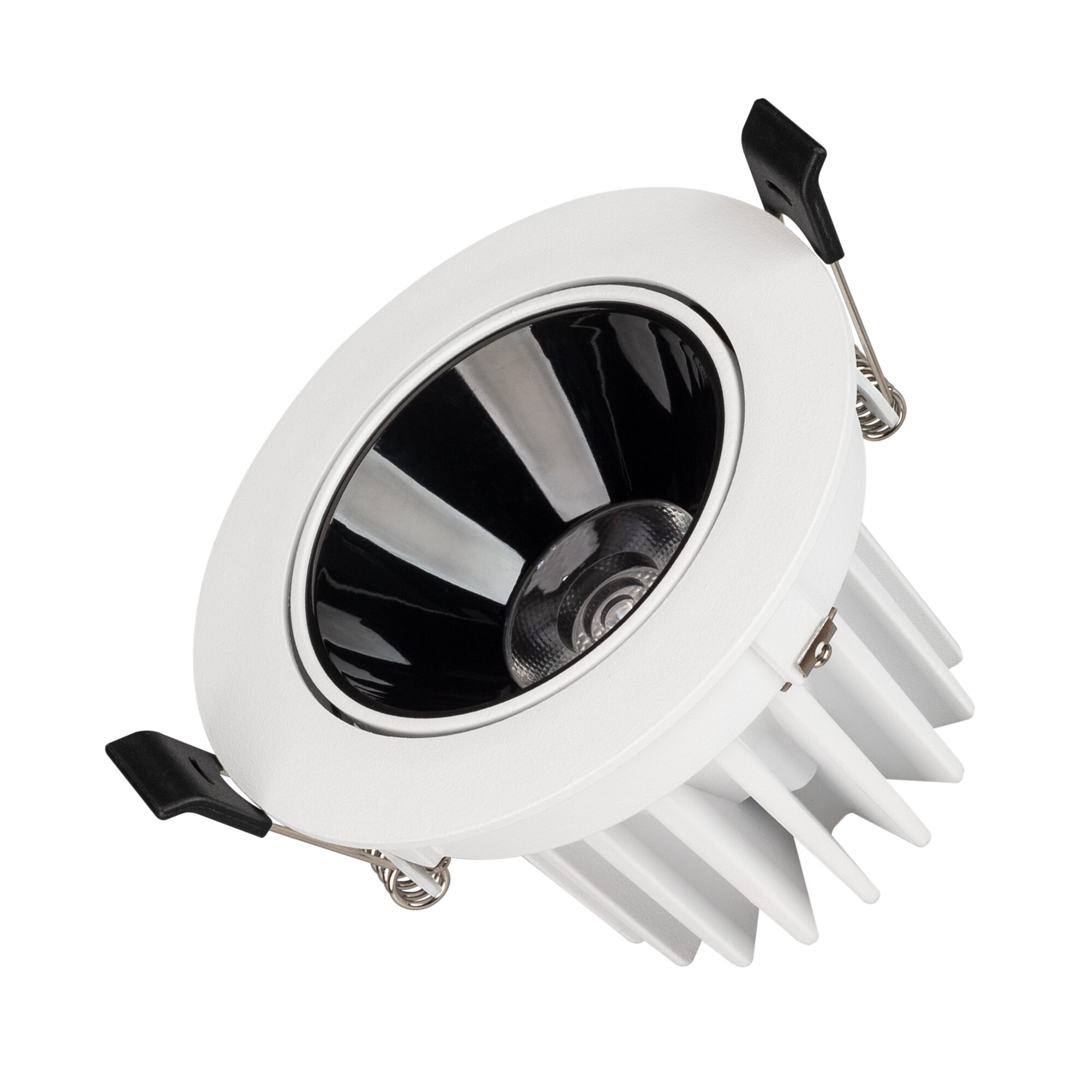 Светильник Arlight Светильник MS-FORECAST-BUILT-TURN-R102-12W Warm3000 (WH-BK, 32 deg, 230V) (Arlight, IP20 Металл, 5 лет)