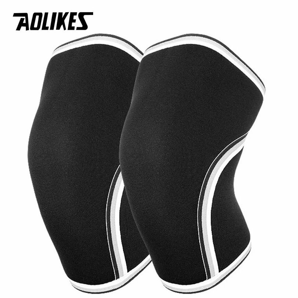 Наколенники AOLIKES черные, L, Black White