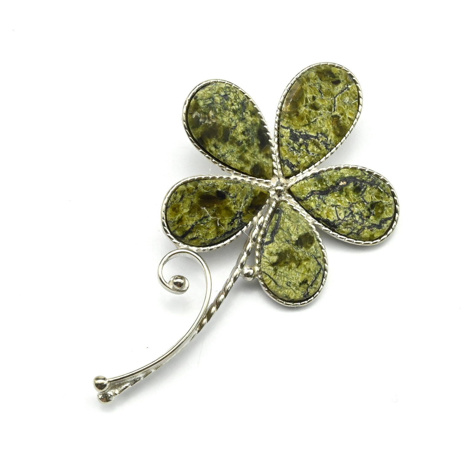 Брошь, змеевик