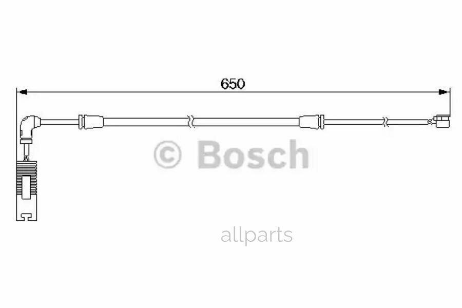 BOSCH 1987474960 датчик износа колодок передний! L=650\ BMW 3 E46 all 00>