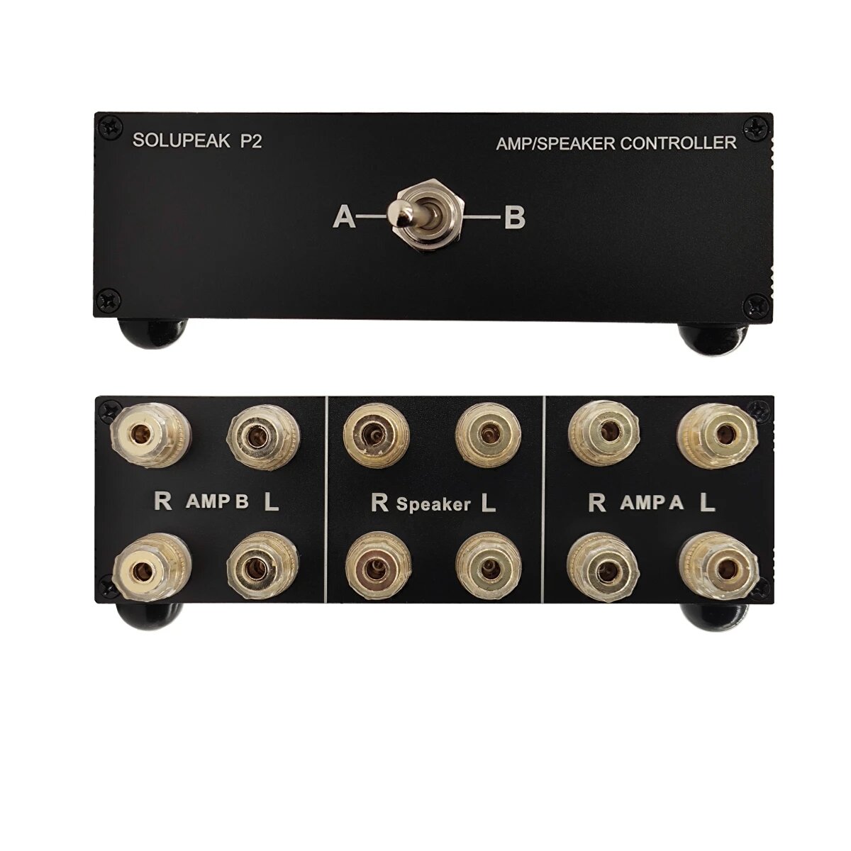 SOLUPEAK 2-Way Speaker Selector Switch Box