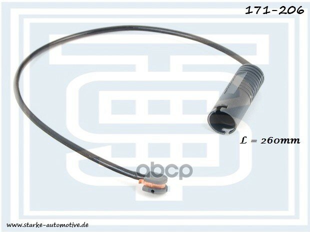 Датчик тормозной BMW E31 (840i-850Ci) --12.99 L=260mm передний/171-206 34351181823 GIC11434 34351179820 34351181823 3435118.