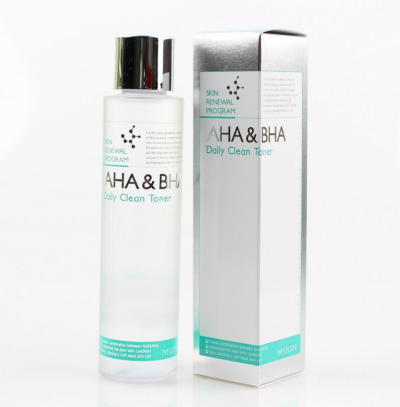 Mizon Тонер для лица очищающий с кислотами AHA&BHA, 150 мл