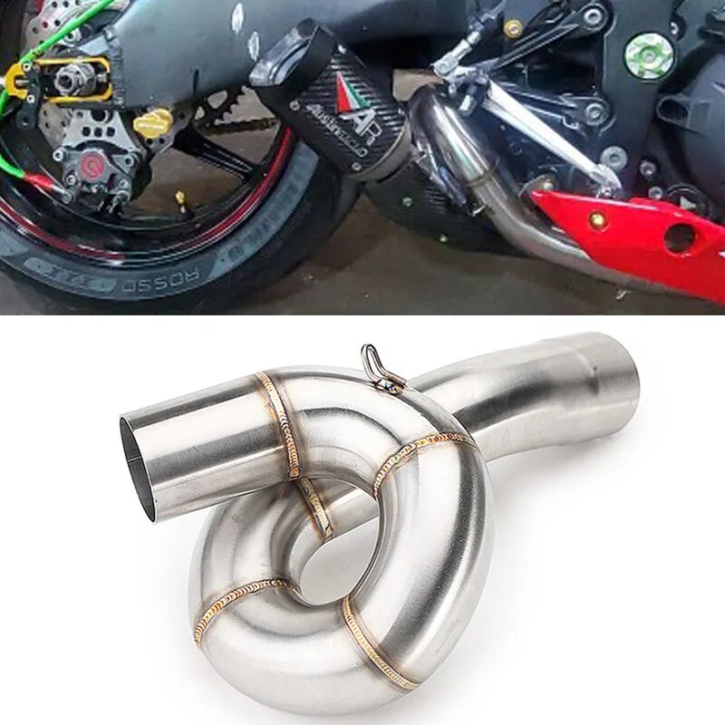 Глушитель выхлопной трубы для Kawasaki ZX6R ZX636 ZX 6R 636 2009 - 2018 19 20 2021 года 51 мм