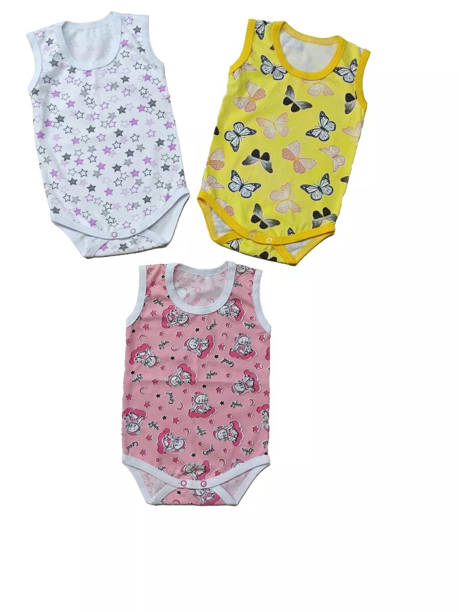 Боди базовая, комплект из 3 шт.