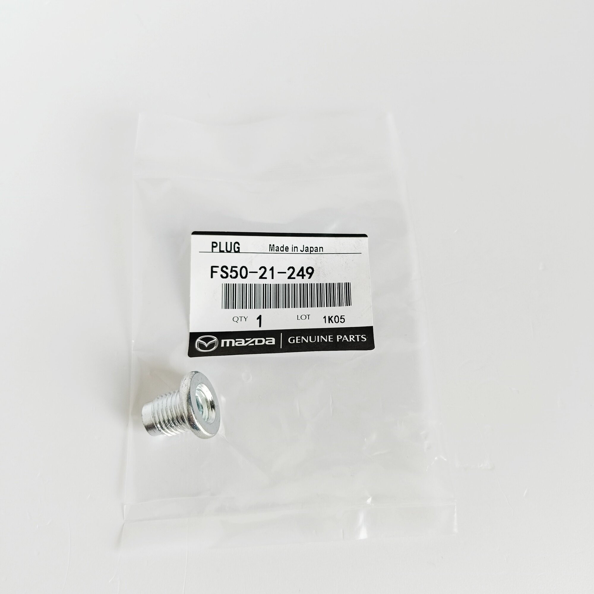 Пробка сливная поддона FS5021249 Mazda 2 3 5 6 CX3 CX5 CX7 / Мазда