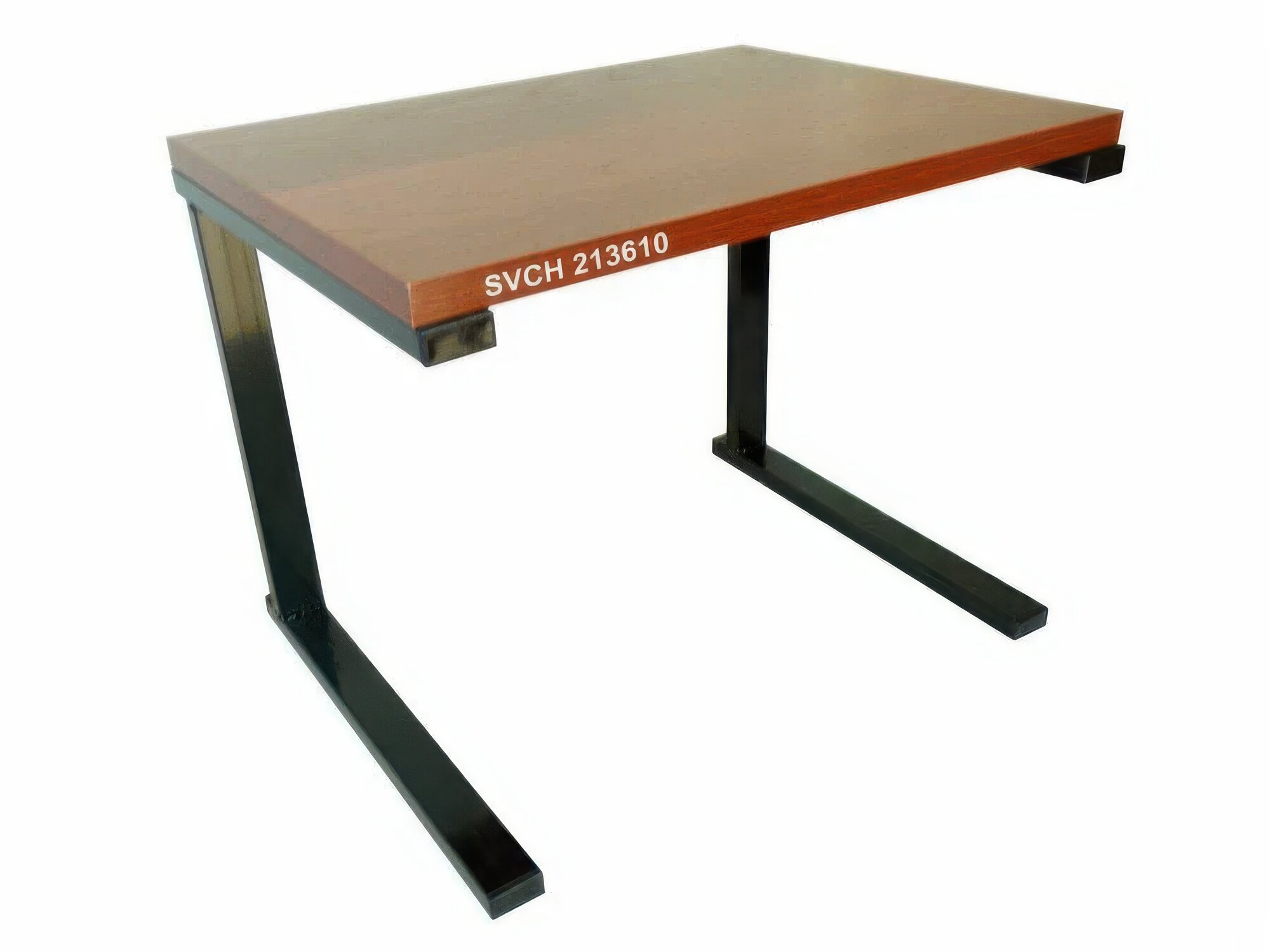 Полка для микроволновки GARROSS "SIBERIA 213610", одна полка 30х40 см, высота 32 см, каркас чёрный, цвет полки орех