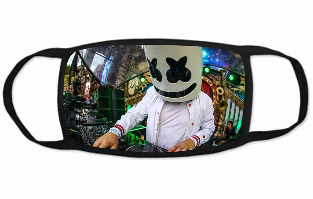 Тканевая защитная маска на лицо Marshmello, Маршмэллоу №5