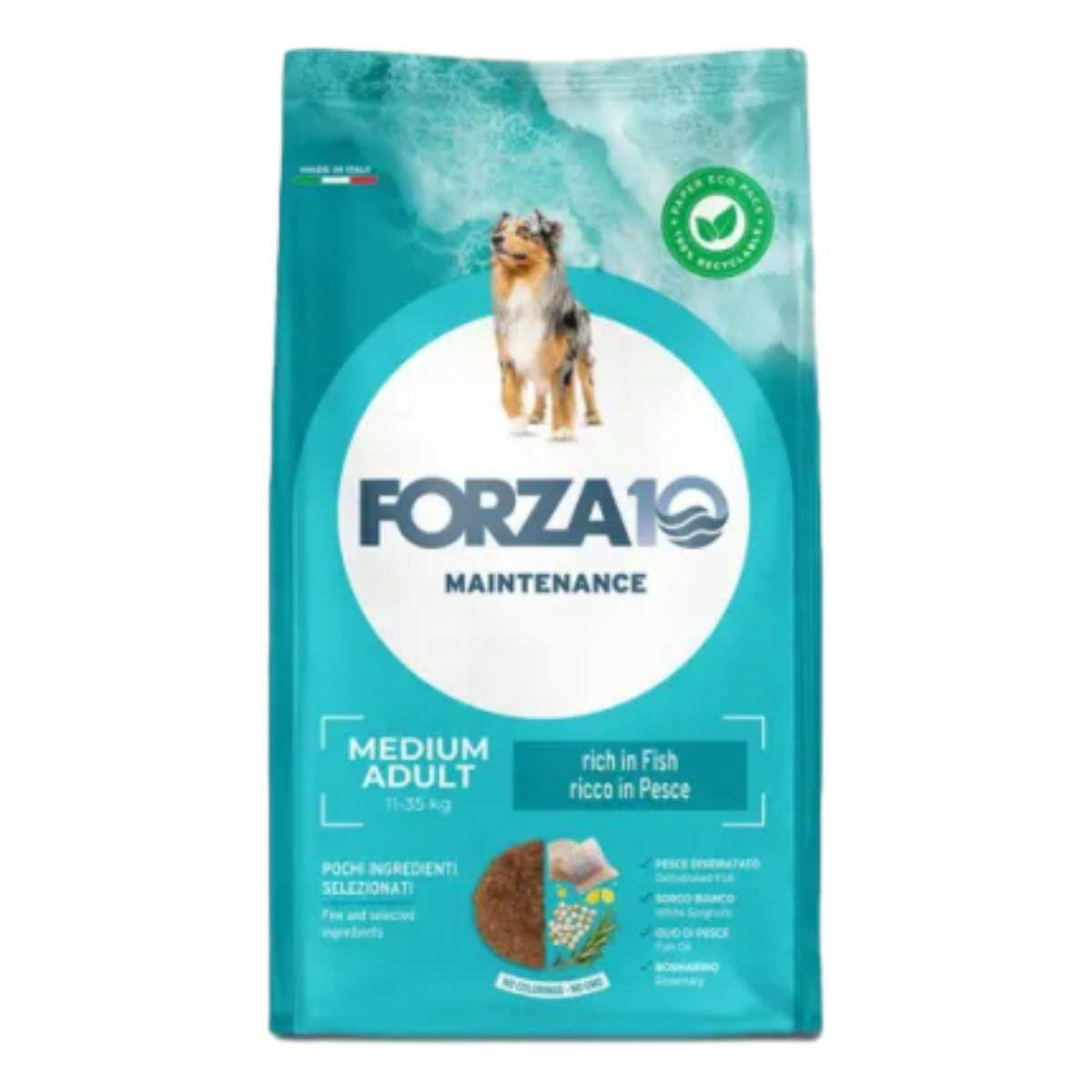 Forza10 Maintenance Medium Adult сухой корм для взрослых собак средних пород с рыбой - 12 кг