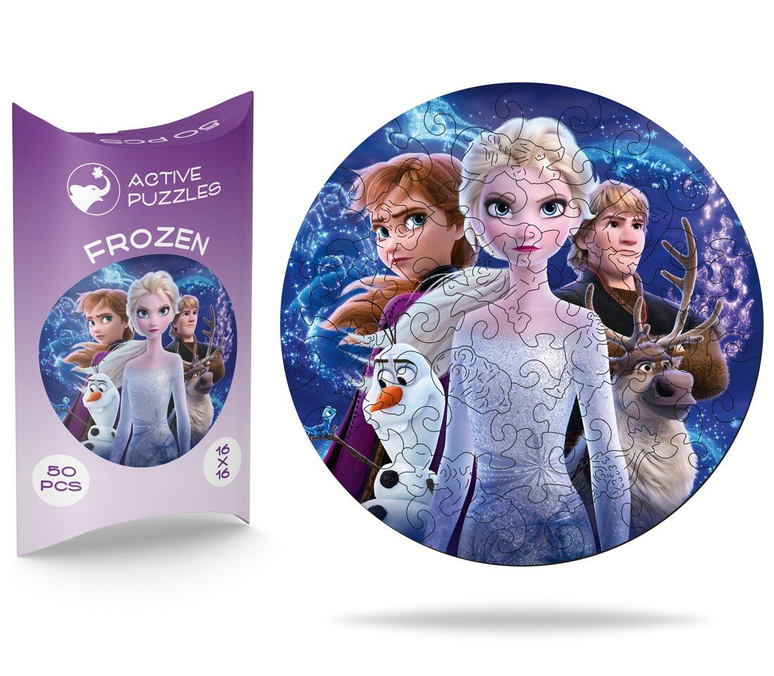 Пазл Active Puzzles Холодное Сердце, 50 элементов, дерево, ХДФ