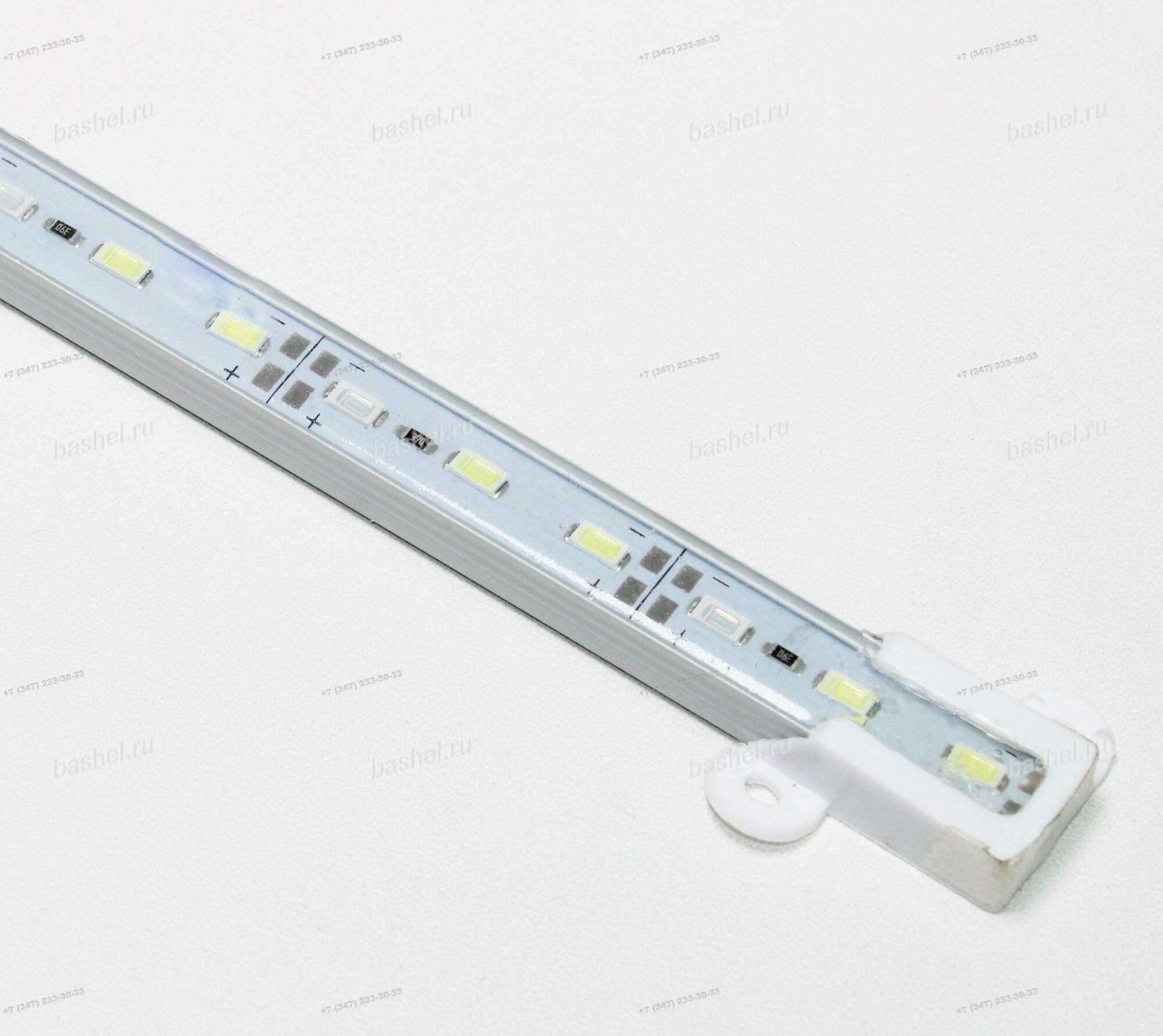 Line-12-5630-36SMD-Aqua (24-White 7000k, 12-Blue 460nm) 12V, 7W для аквариумов (506x16x8мм), Линейка светодиодная