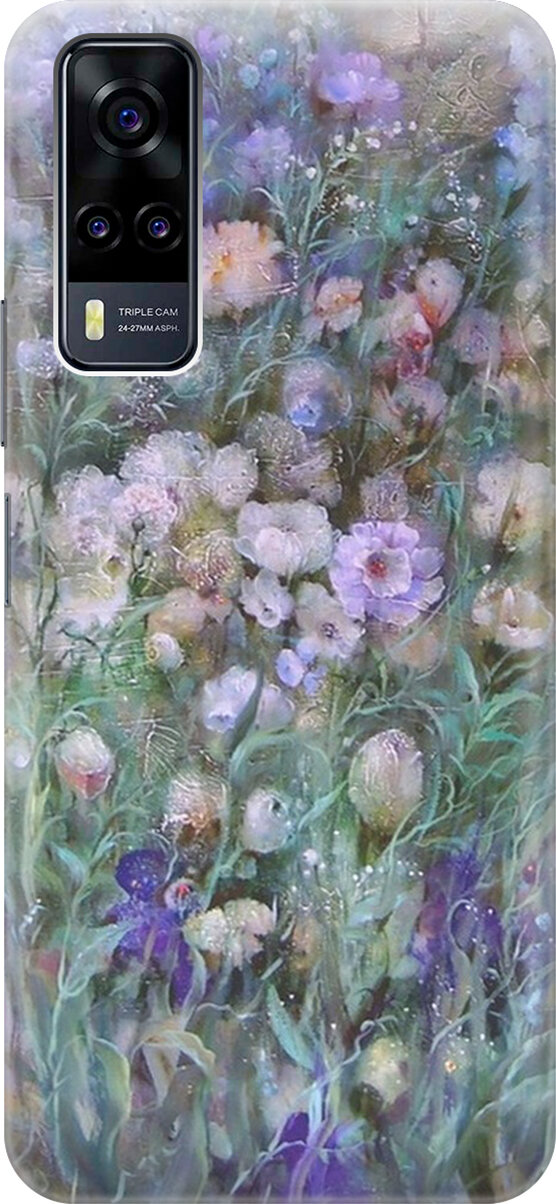 Силиконовый чехол Сиреневое поле на Vivo Y31 / Y53s 4G / Y51 2020 / Виво У31 / У53с 4Г / У51 2020